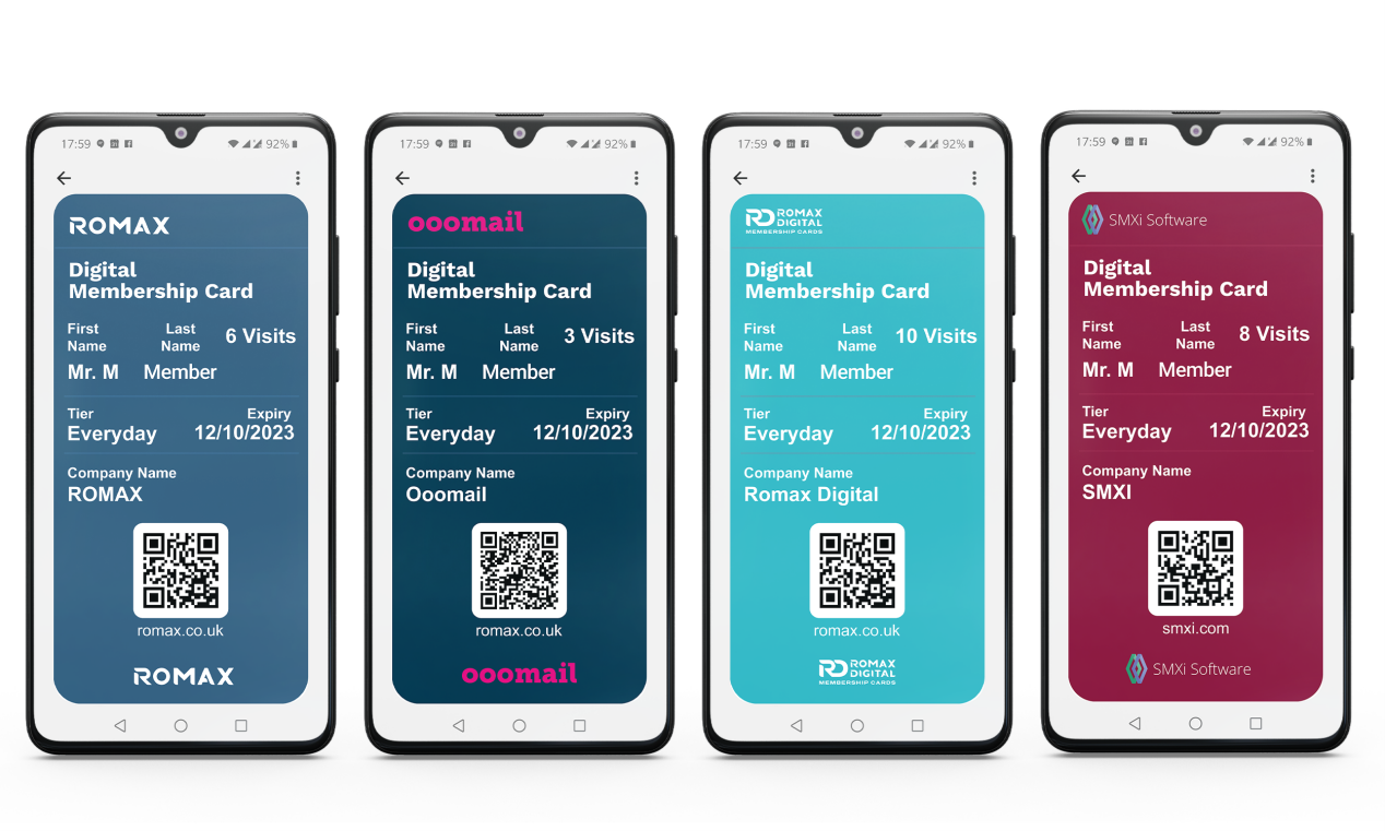 Digital Membership Cards - Romax